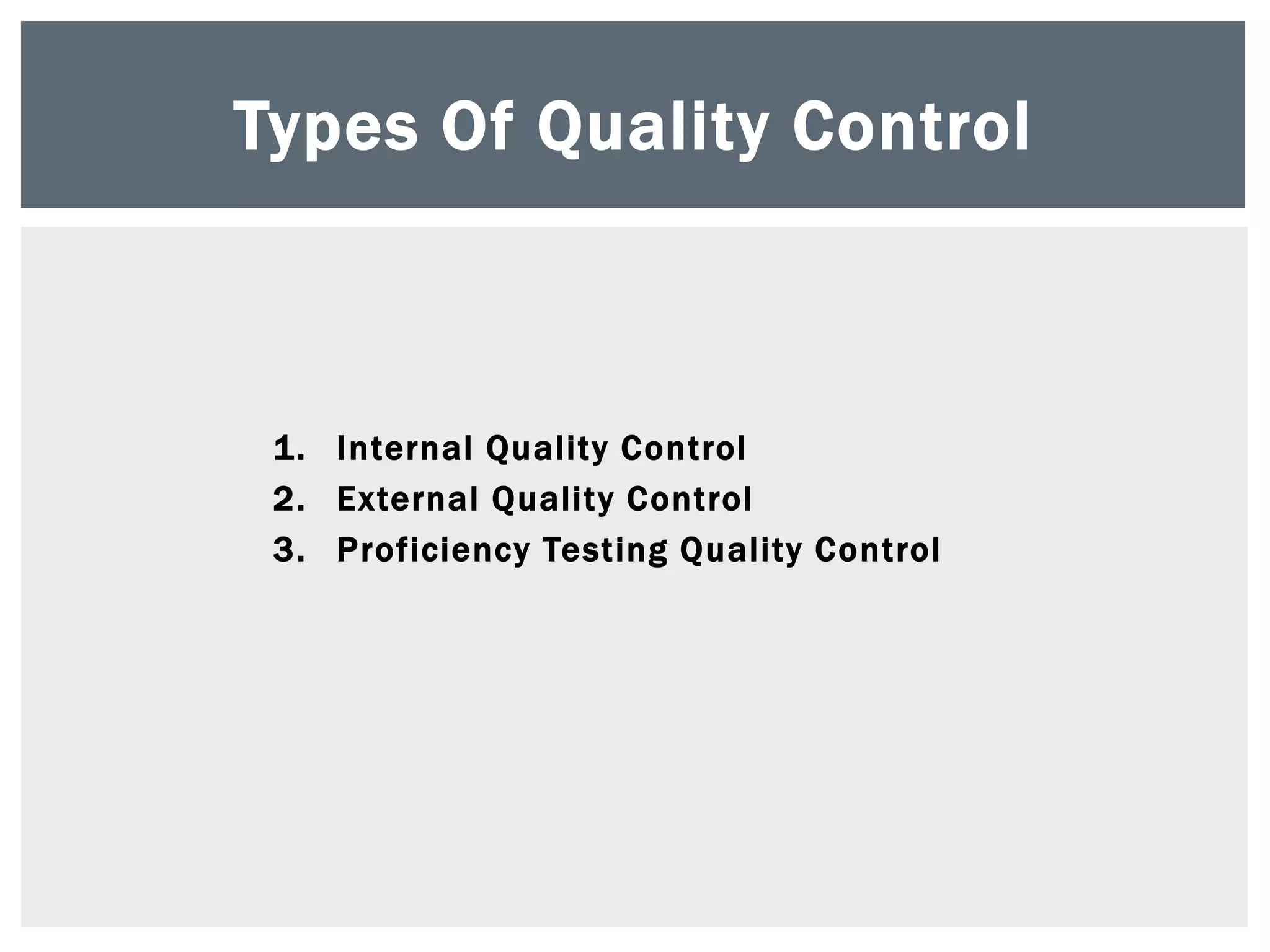 Quality control and inspection | PPTX