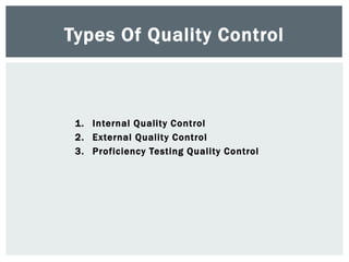 Quality control and inspection | PPTX
