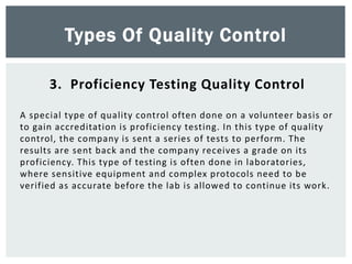 Quality control and inspection | PPTX