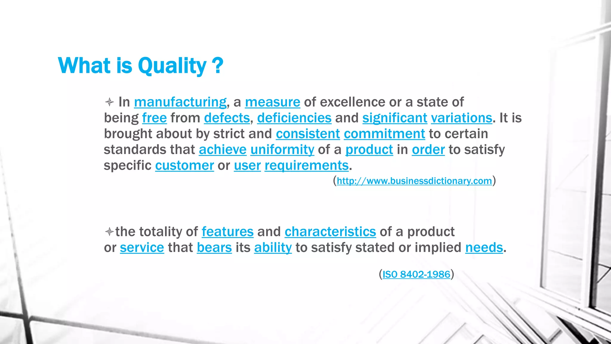 Quality control and quality assurance | PPTX
