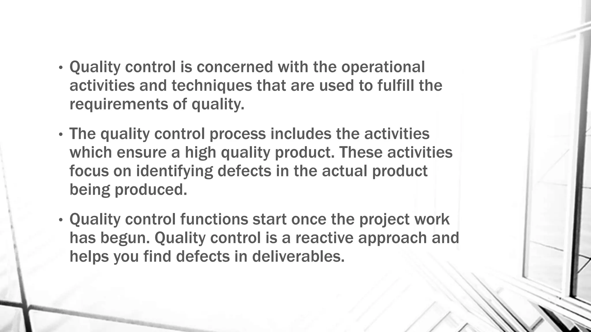 Quality control and quality assurance | PPTX