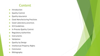 Quality Control and Quality Assurance in Pharmaceuticals.pptx