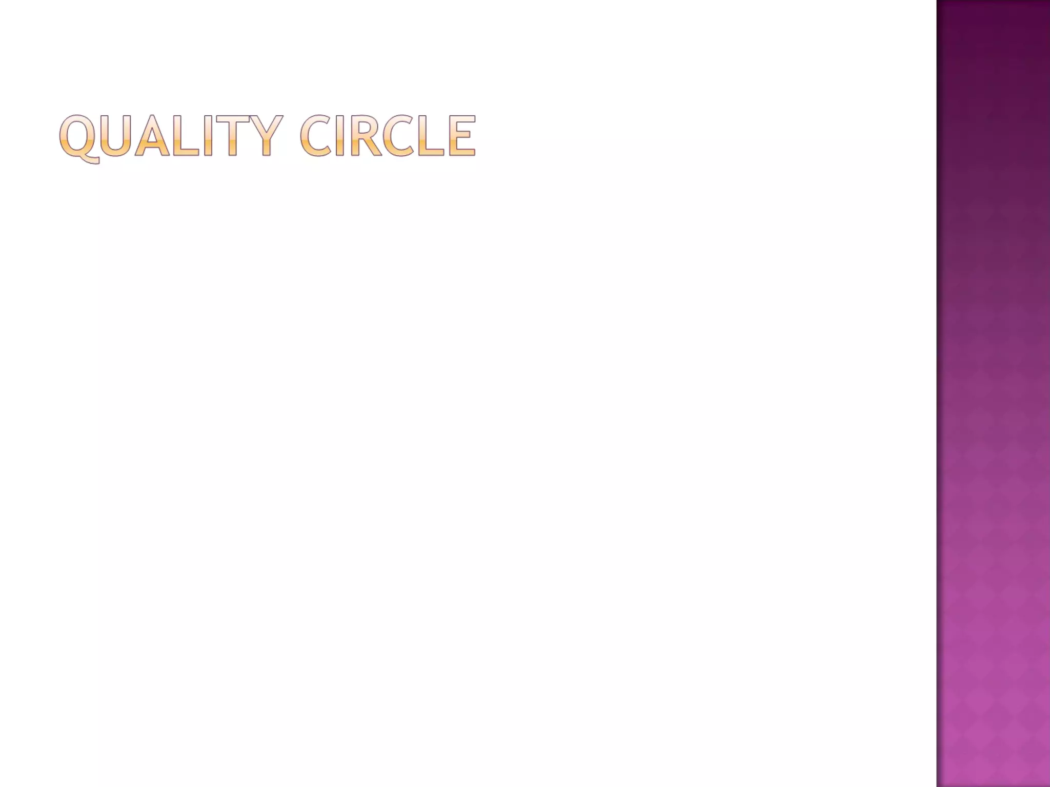 Quality control circle presentation | PPT