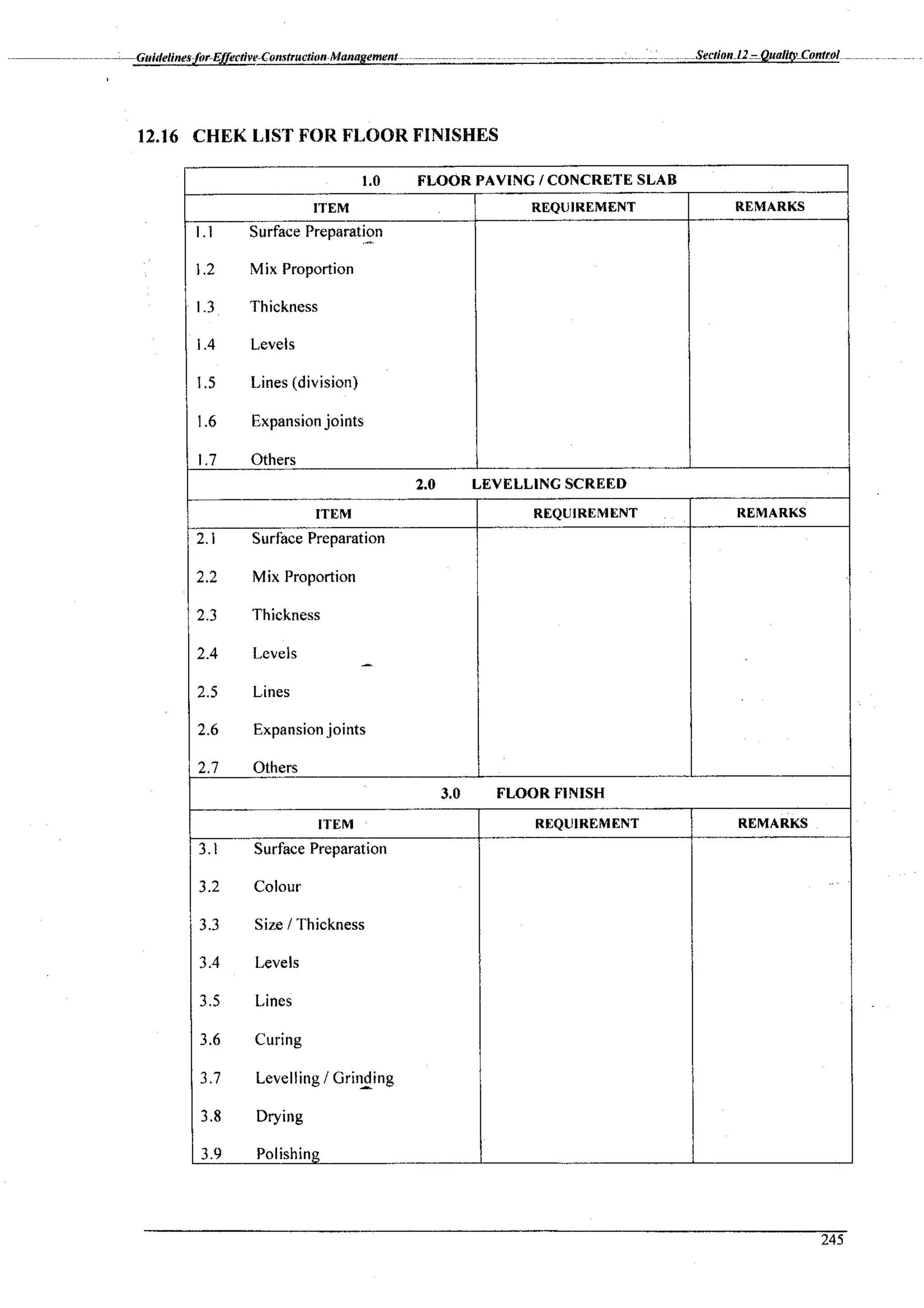 Quality control - Check list formats | PDF