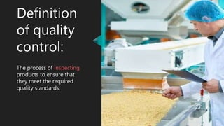 Quality control in biscuits | PPTX