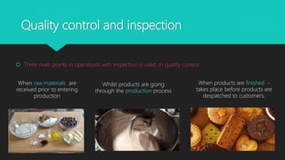 Quality control in biscuits | PPTX
