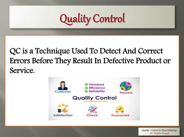 Quality Control in Blood Bank | PDF | Blood Disorders | Diseases and ...