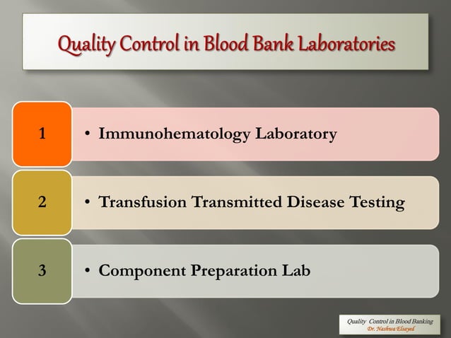 Quality Control in Blood Bank | PDF | Blood Disorders | Diseases and ...