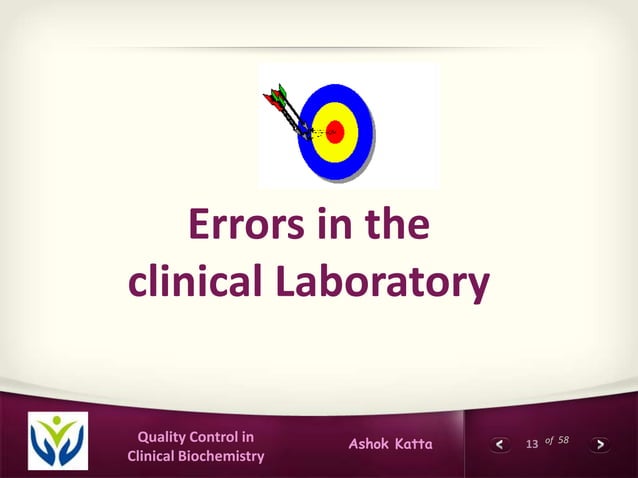 Quality control in clinical biochemistry | PPSX