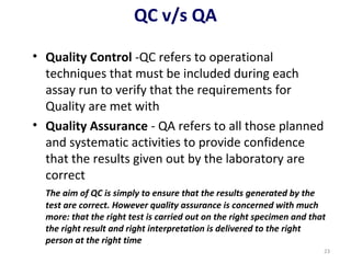 Qualitycontrolinclinicallaboratory | PPT