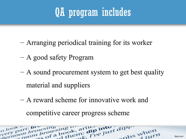 Quality control in construction | PPT