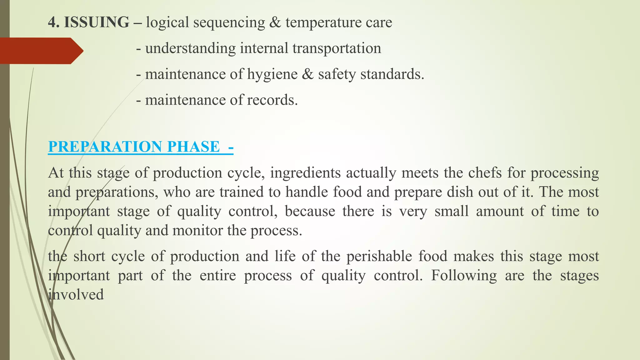 Quality control in food production | PPTX
