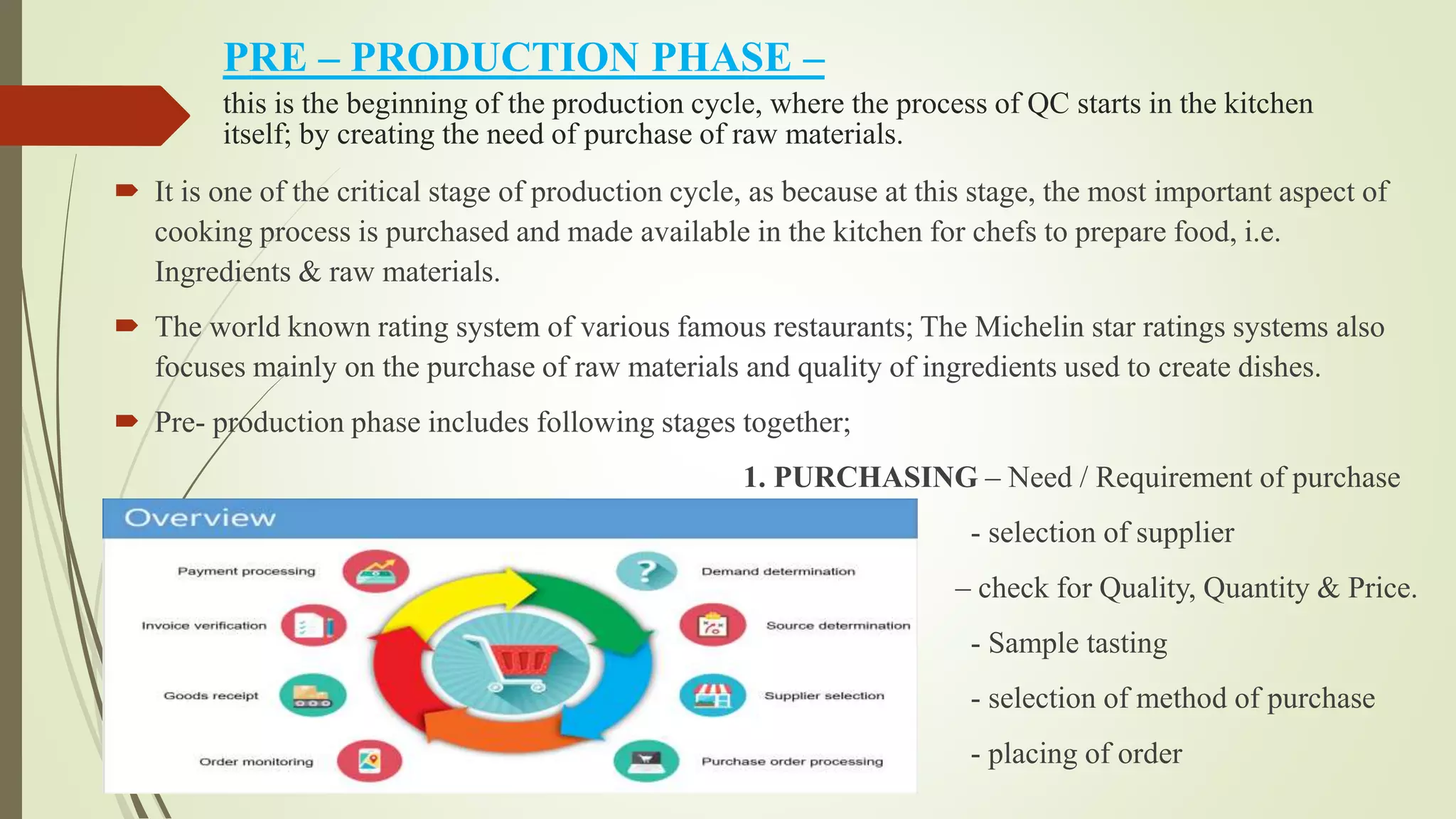 Quality control in food production | PPTX