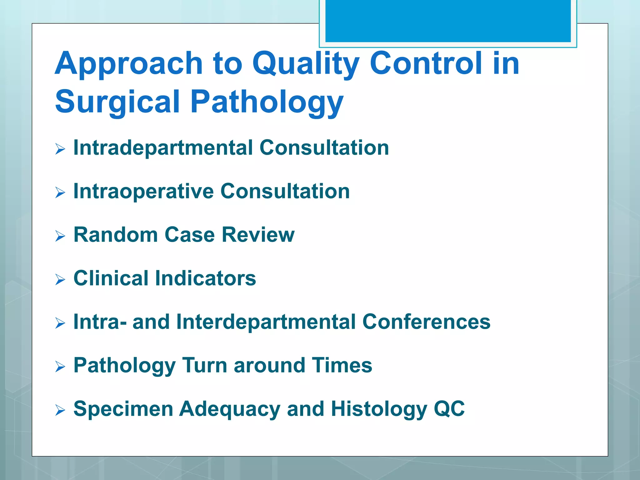 Quality Control In Histopathology Dr.Rami amawi.pptx | Cancer | Diseases and Conditions