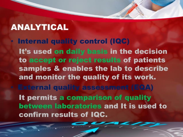 Quality Control in Laboratory | PDF