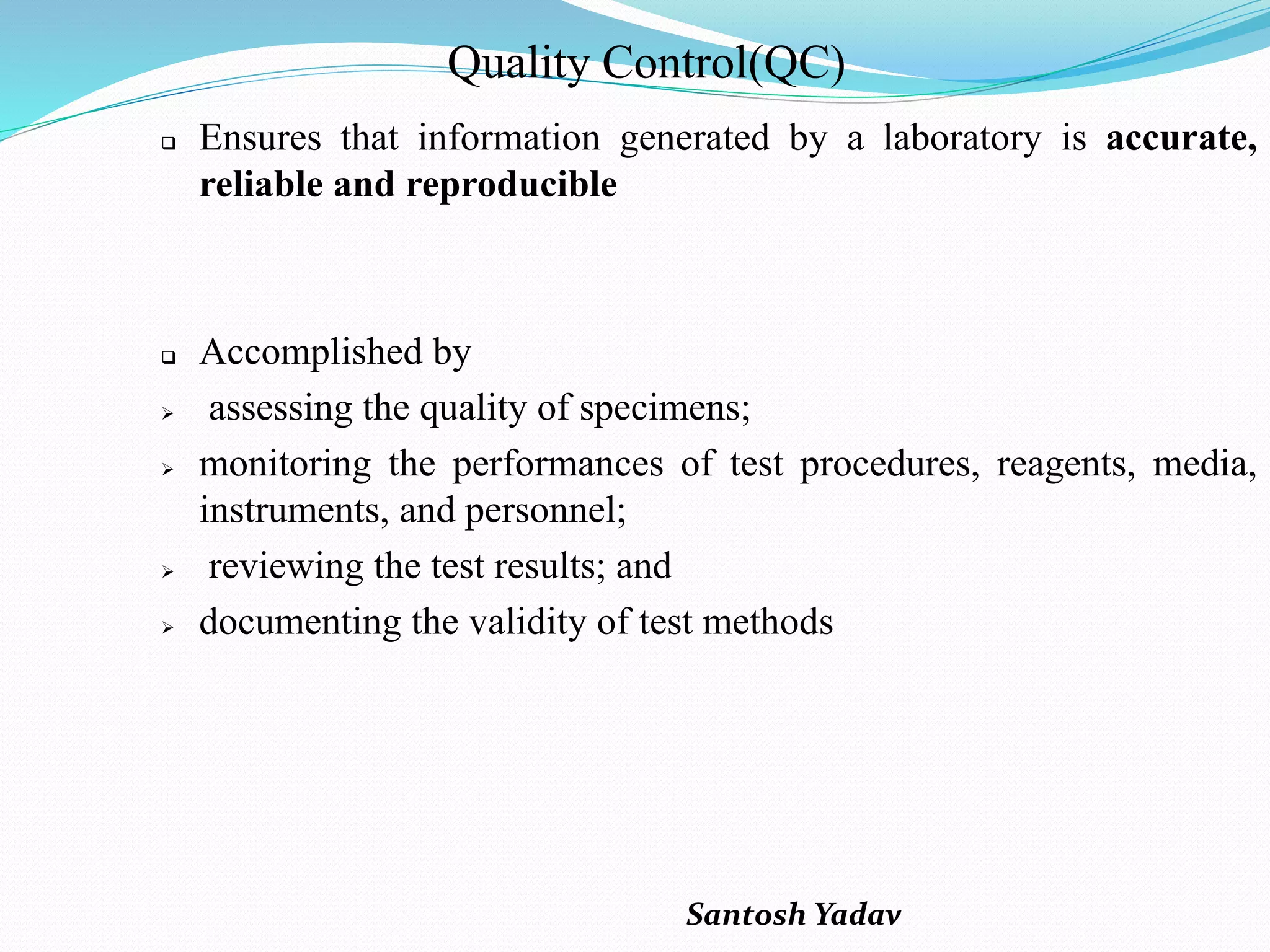 Quality Assurance in Clinical Microbiology | PPTX