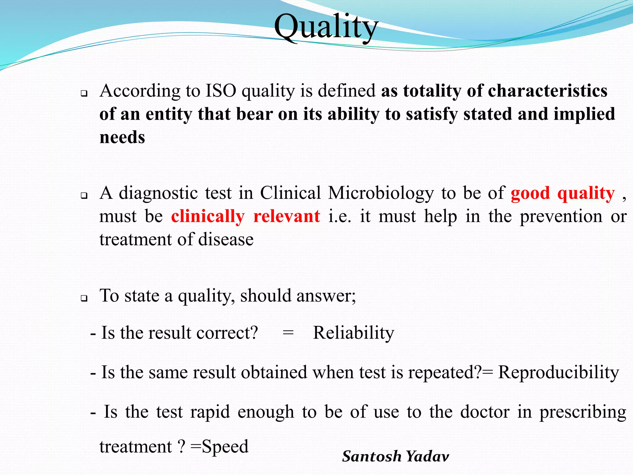 Quality Assurance in Clinical Microbiology | PPTX
