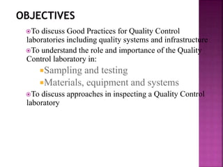 Quality control in pharmaceutical laboratories | PPTX