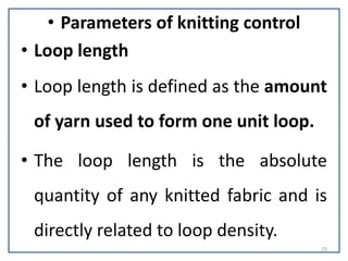 Quality control in the knitting process | PPTX