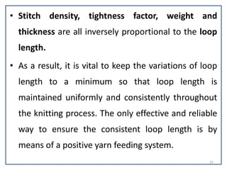 Quality control in the knitting process | PPTX