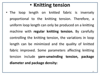 Quality control in the knitting process | PPTX