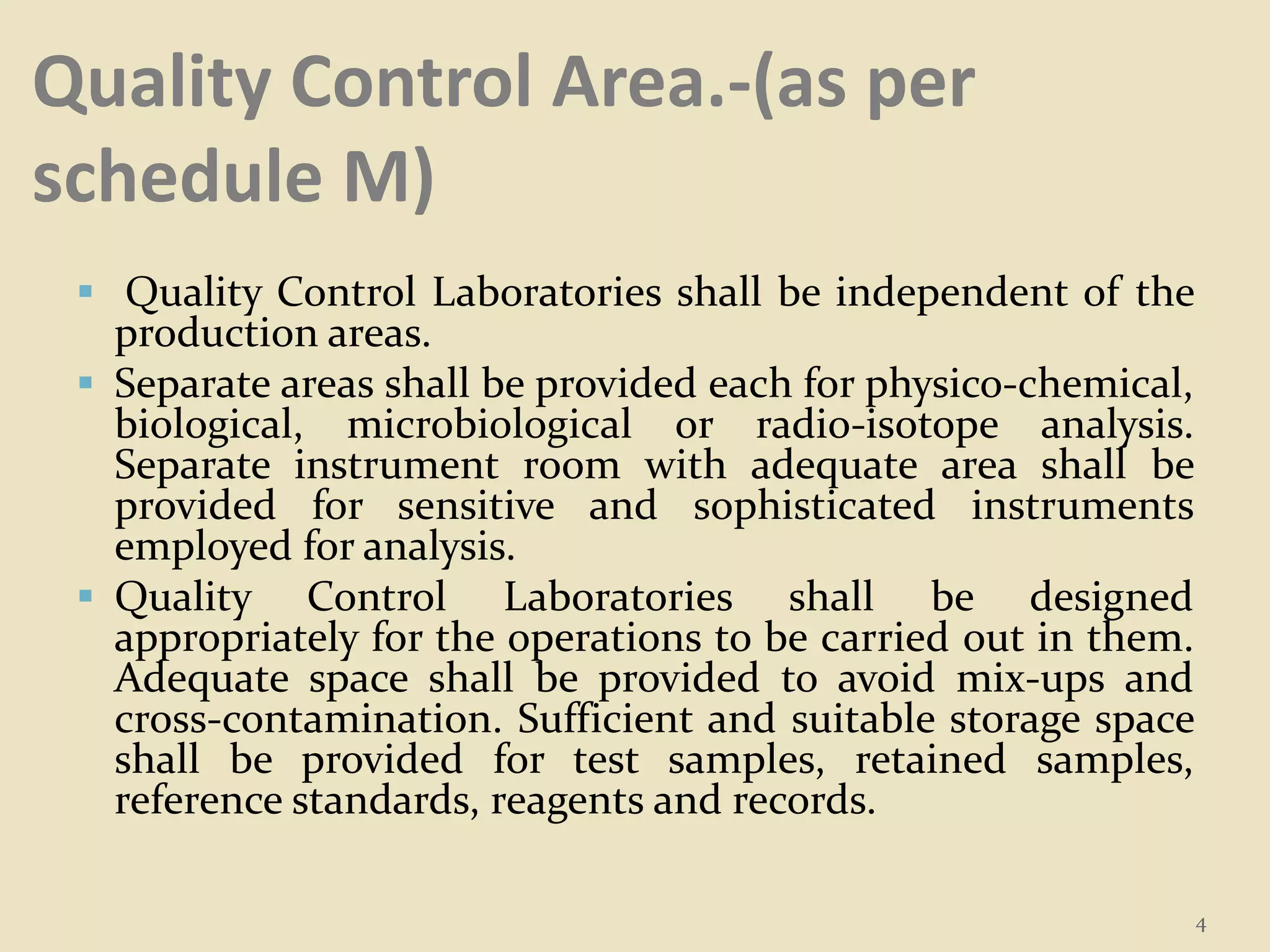Quality control laboratory. | PPTX