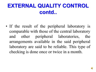 Quality control lecture 1, mlt students, srmsims bareilly 2 | PPT