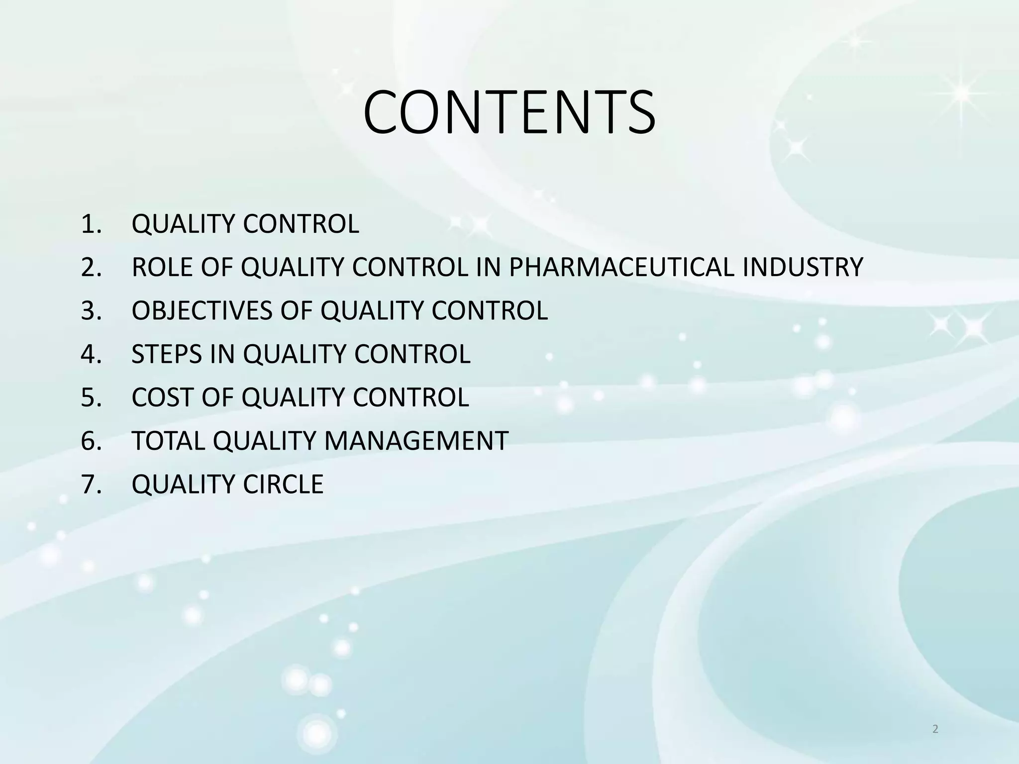 Quality control measures in pharmaceutical industry | PPTX