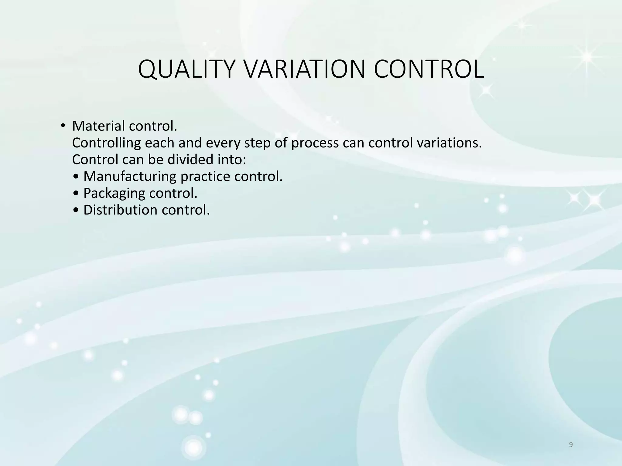 Quality control measures in pharmaceutical industry | PPTX