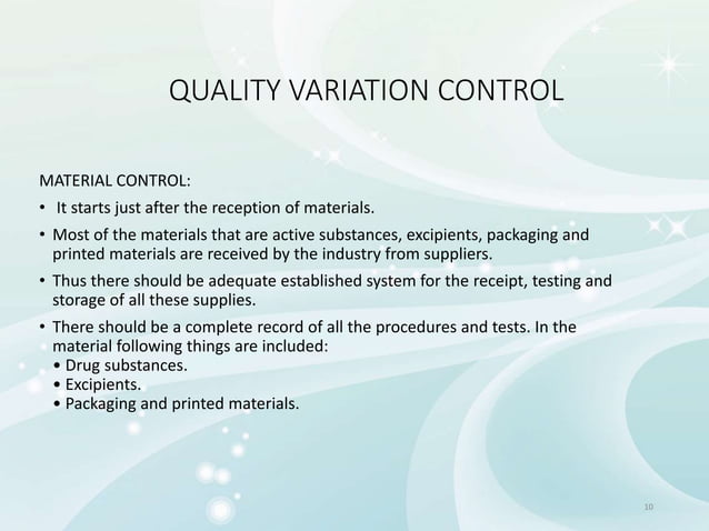 Quality control measures in pharmaceutical industry | PPTX