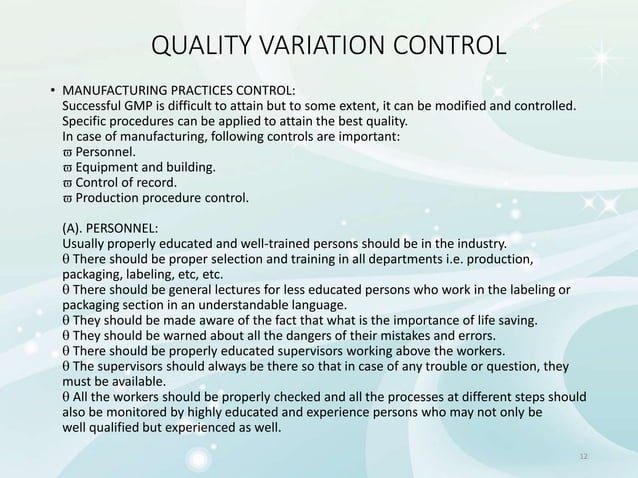 Quality control measures in pharmaceutical industry | PPTX
