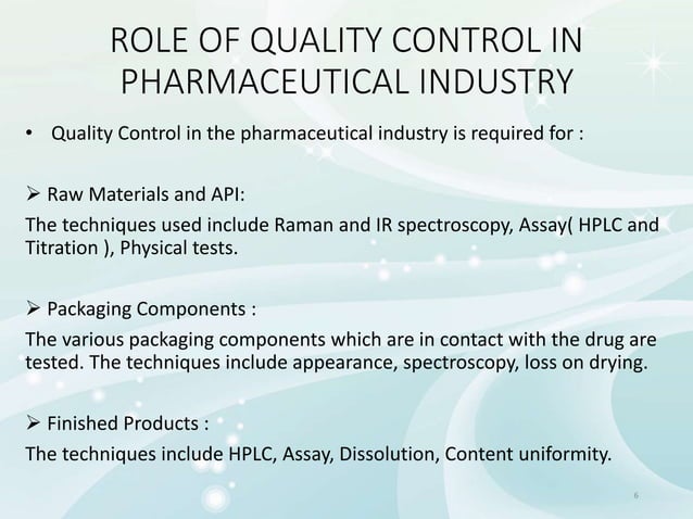 Quality control measures in pharmaceutical industry | PPTX