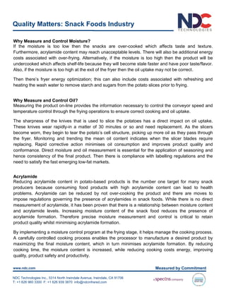 Quality control methods in snacks industry prashant chaunan 2016 1 | PDF