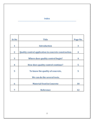 Quality control of concrete | DOCX