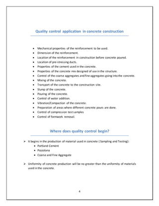 Quality control of concrete | DOCX
