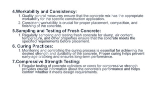 Quality control of concrete and its importance | PPTX