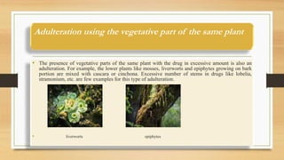 Drug adulteration and evaluation - .pptx