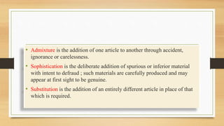 Drug adulteration and evaluation - .pptx