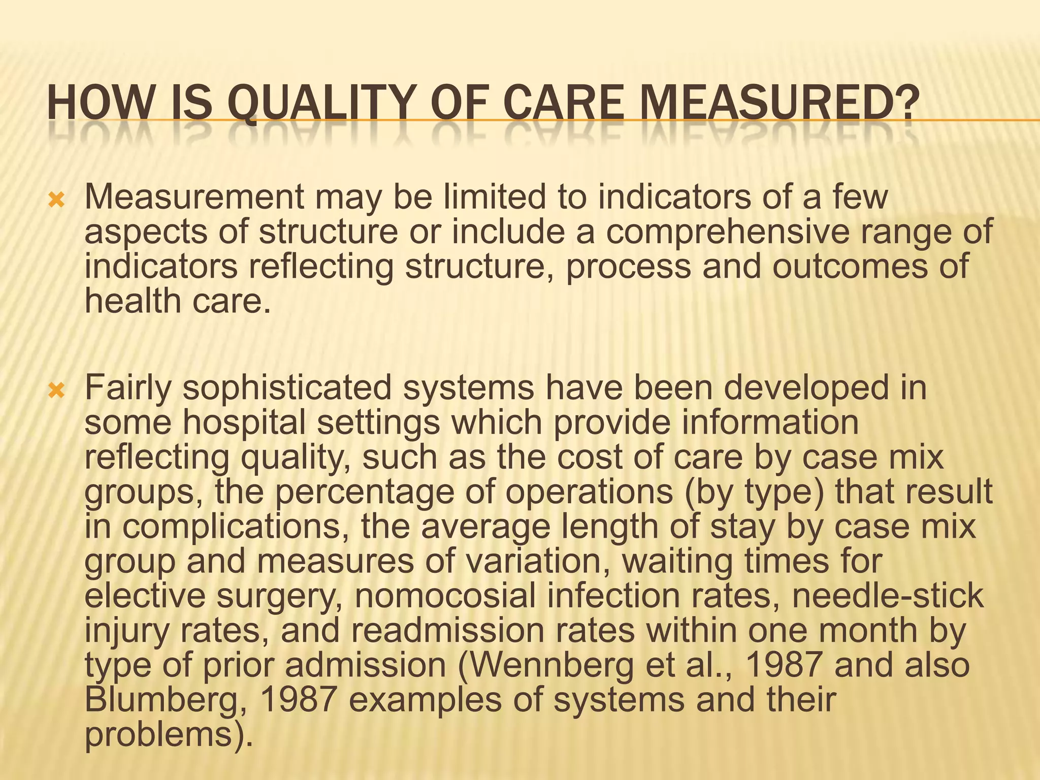 Quality control of healthcare | PPSX