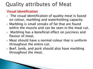 Quality control of meat and chicken | PPTX