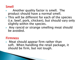 Quality control of meat and chicken | PPTX