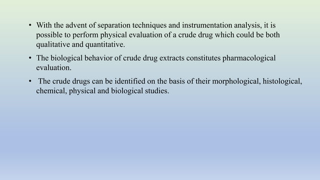 QUALITY CONTROL OF DRUGS OF NATURAL ORIGIN | PDF