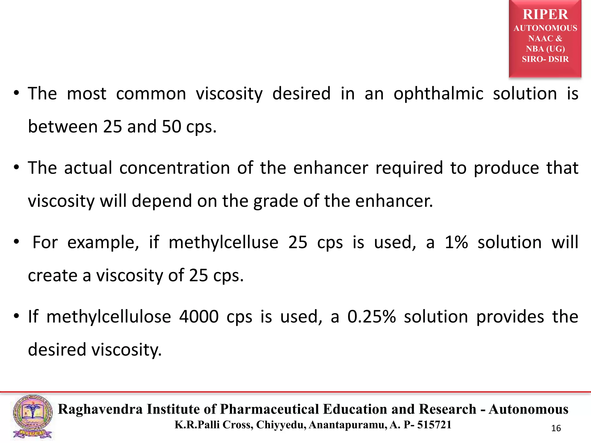 Quality Control Tests for Ophthalmics | PPTX