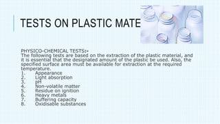 Quality control of packaging material | PPTX