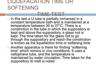 Quality control of suppositories | PPTX