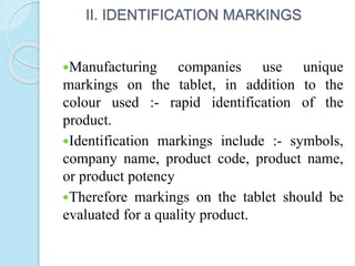 QUALITY CONTROL OF TABLETS | PPTX