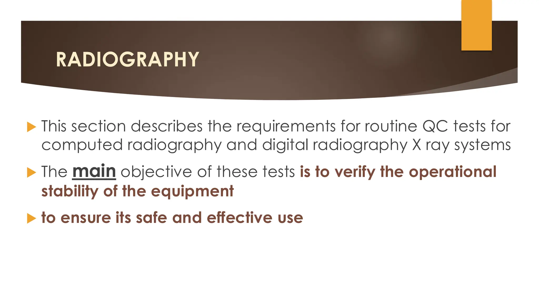 Quality Control of X-ray.pdf Presentation | PDF