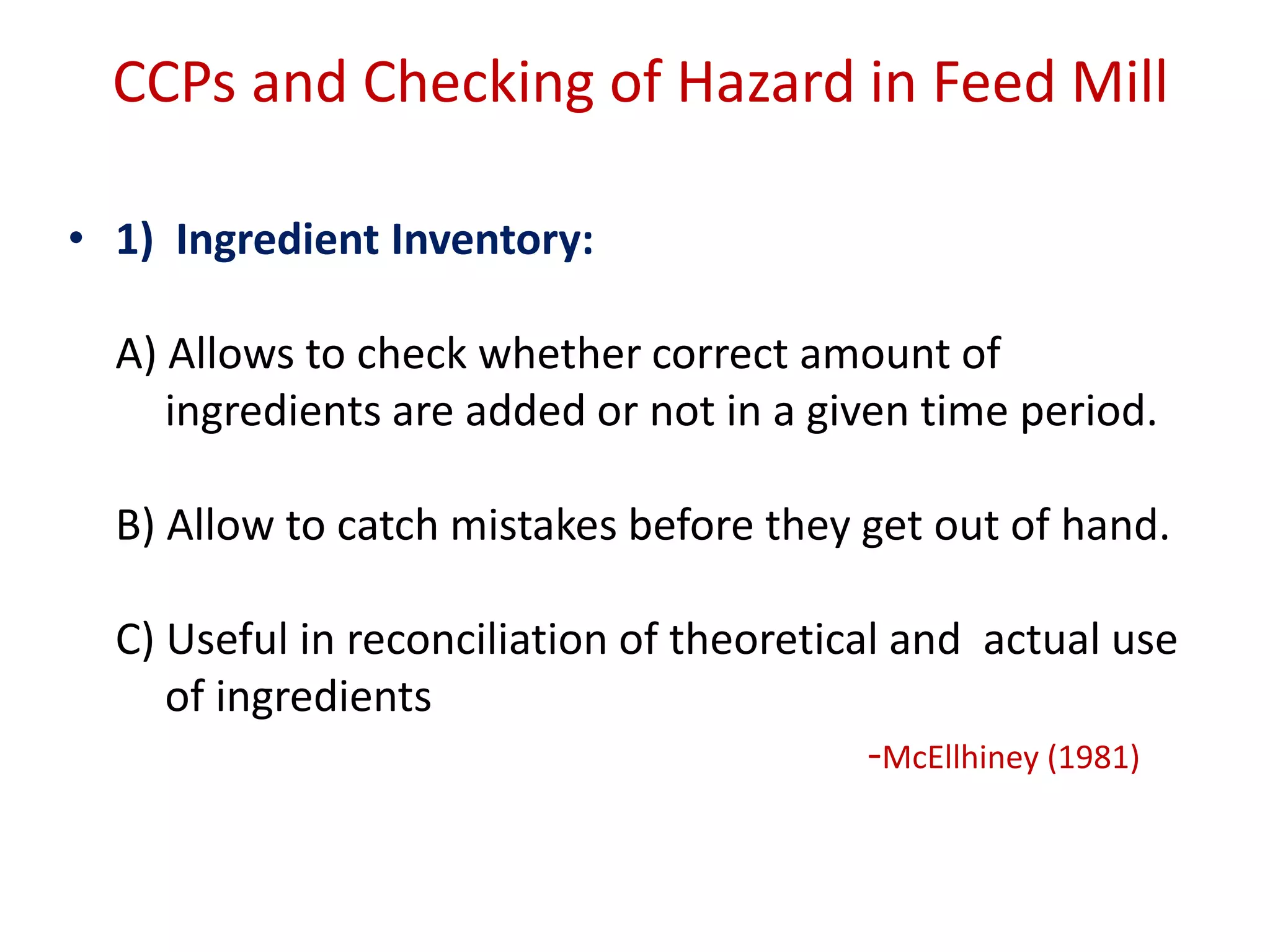 Quality control in poultry feed manufacturing | PPTX