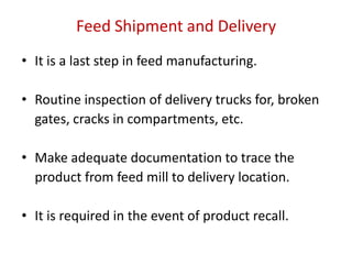 Quality control in poultry feed manufacturing | PPTX