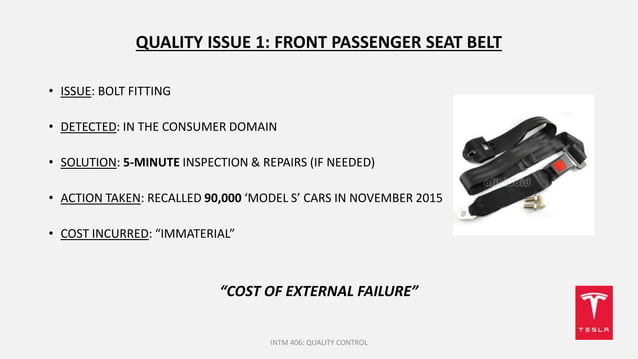 Tesla: Quality Issues | PPTX | Automotive Industry | Industries